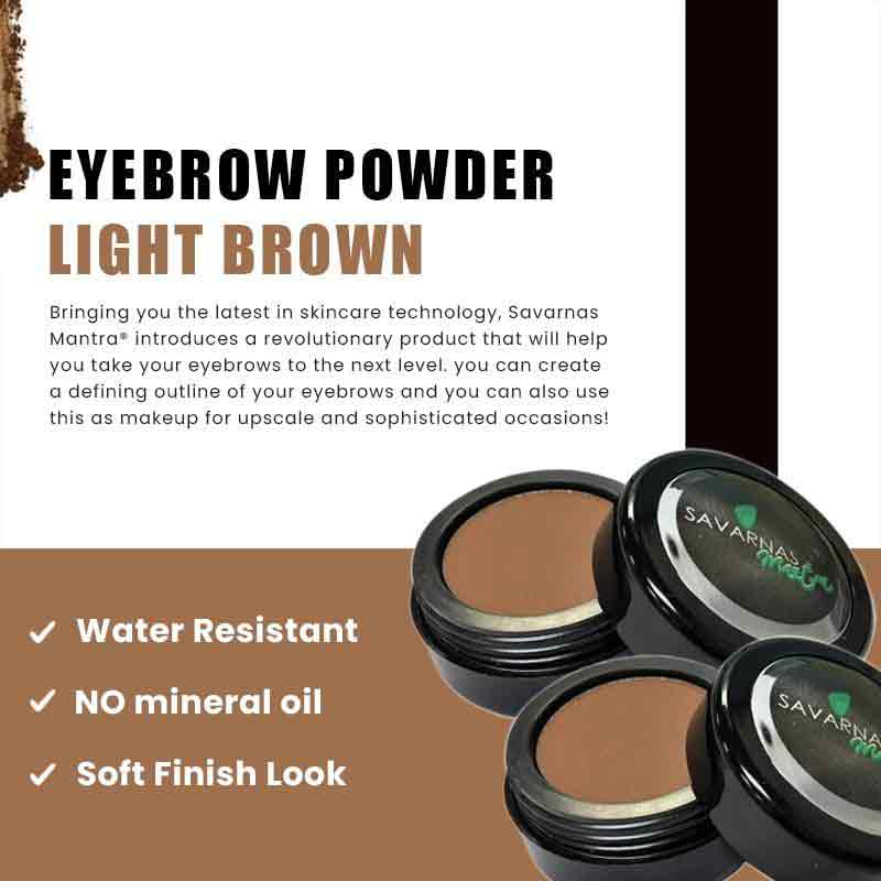Light Brown Eyebrow Powder | Best Eyebrow Powder – SavarnasMantra