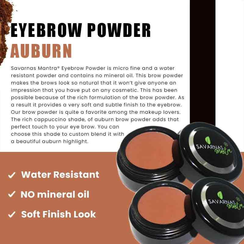 Auburn Eyebrow Powder | Brow Powder Auburn – SavarnasMantra
